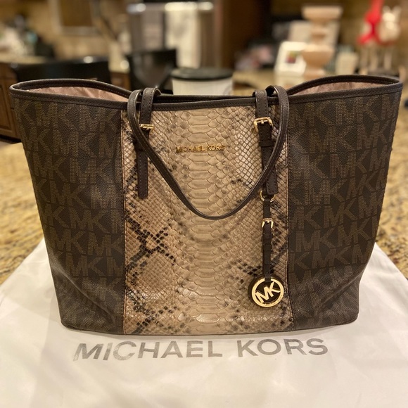 Michael Kors | Bags | Michael Kors Monogram Tote | Poshmark